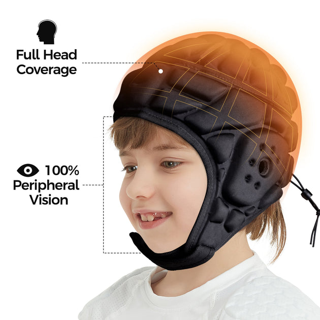 COOLOMG Soft Shell Flag Football Helmet 19mm Thick Soft Shell Head ...