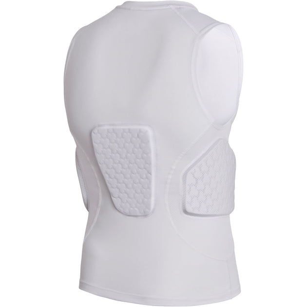 COOLOMG Adult Mens Padded Football Shirt Rib Chest Protector ...